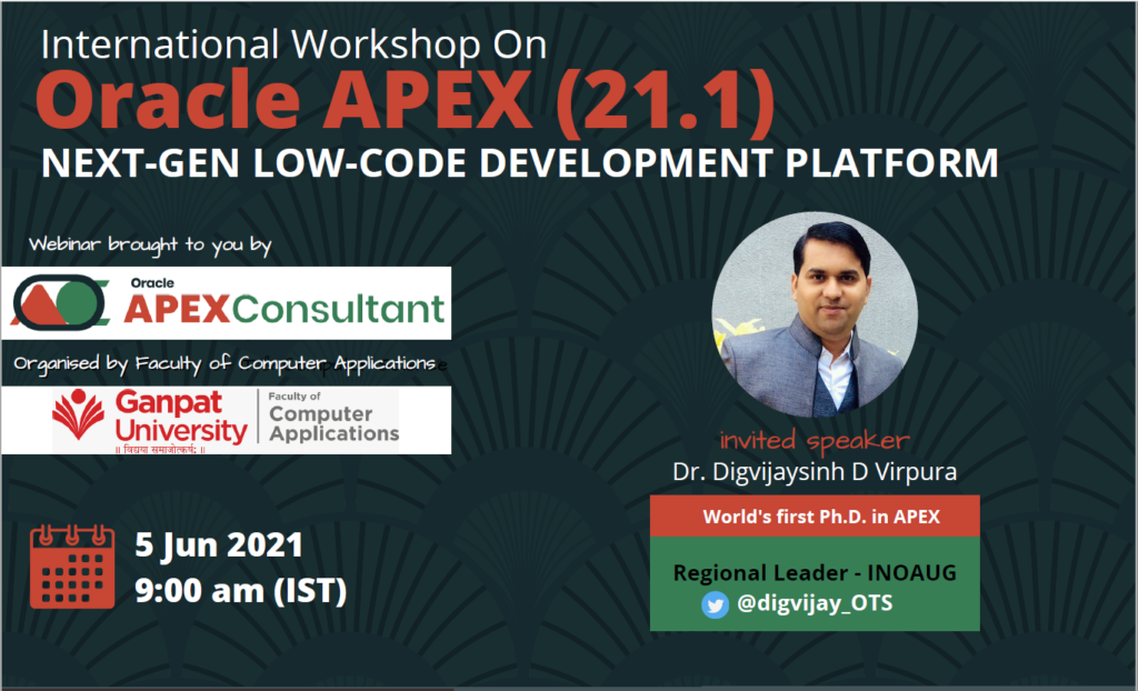 International Workshop On Oracle Apex 211 Next Gen Low Code